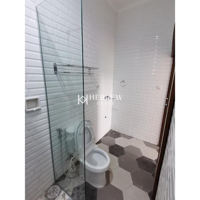 Jual GLASS SHOWER PARTITION Partisi Sekat Kaca Kamar Mandi Tempered (8 ...