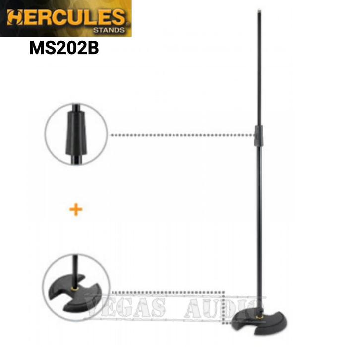 Jual HERCULES MS202B STAND MIC ORIGINAL - Jakarta Barat - VEGAS AUDIO | Tokopedia