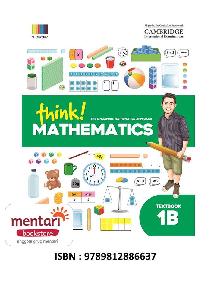 Jual Think Math Textbook 1A -3B | Buku Sekolah Matematika - Level 1B ...