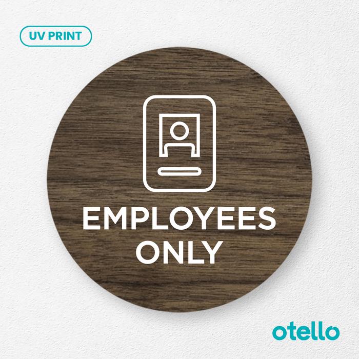 Jual Signage Employees Only Sign Board Staff Only Papan Label Ruangan ...