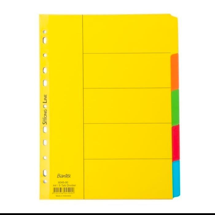 Jual divider bantex / pembatas odner bantex 6045 5sheet - Jakarta ...