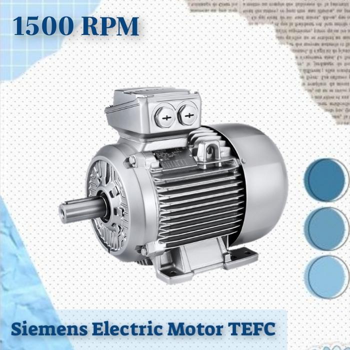 Jual SIEMENS ELECTRIC MOTOR TEFC 55 KW 75 HP 3000 RPM, 1500 RPM, &1000 ...