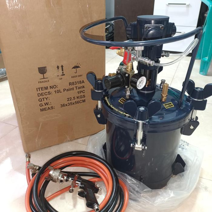 Jual Paint POT Alat Pengaduk Cat / Paint Sprayer Tank / Kapasitas 10 ...