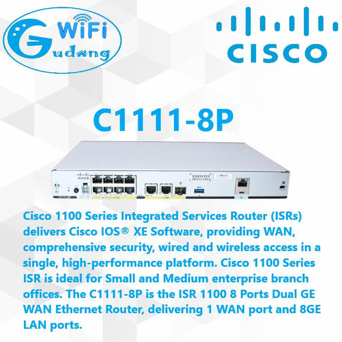 Jual Cisco ISR 1100 8 Ports Dual GE WAN Ethernet Router C1111-8P ...