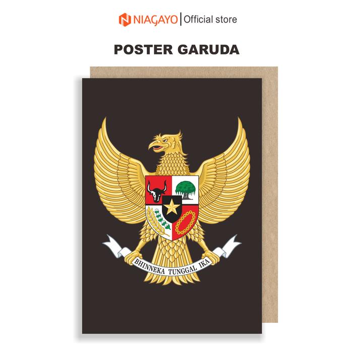 Jual Poster Garuda Pancasila Lambang Negara Indonesia - Ukuran Kecil ...