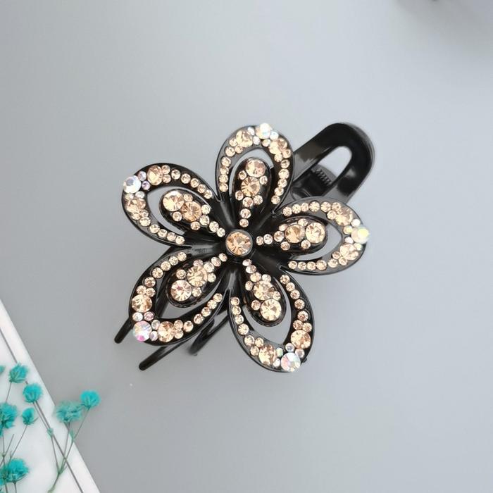 Promo Jepitan bunga korea jepit rambut dewasa pesta crystal Bunga ...