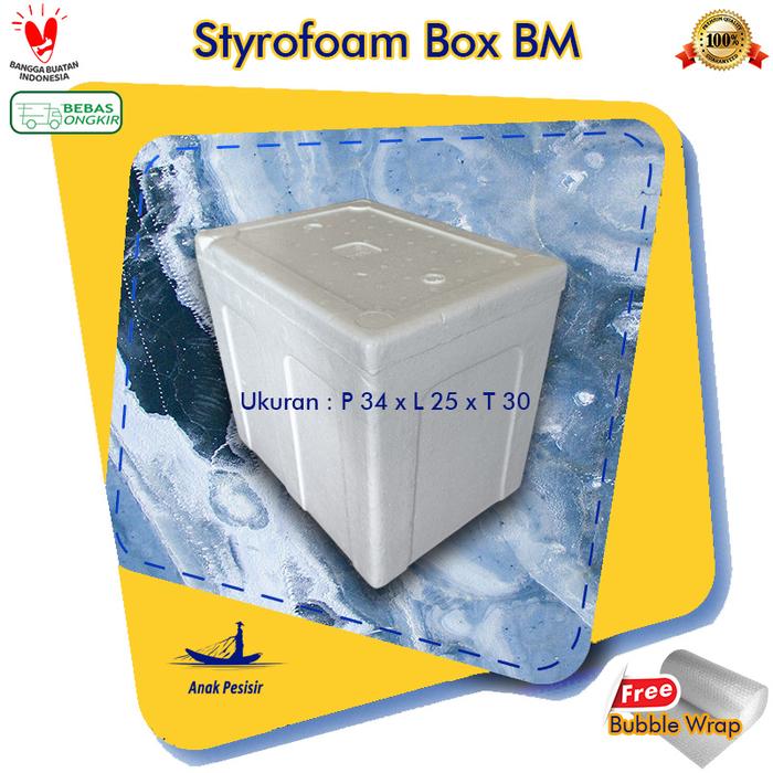 Jual GROSIR STYROFOAM BOX BM | Styrofoam Box BM kapasitas 5-7kg (5Liter ...