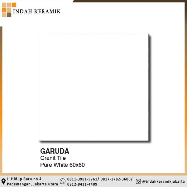 Jual HT Granite Granit Tile Garuda Pure White 60x60 KW1 - Jakarta Utara ...