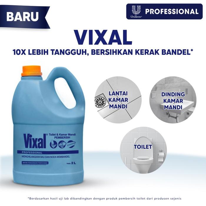 Jual Vixal Pembersih Toilet Kamar Mandi Porselen Jerigen 2 Liter Di ...