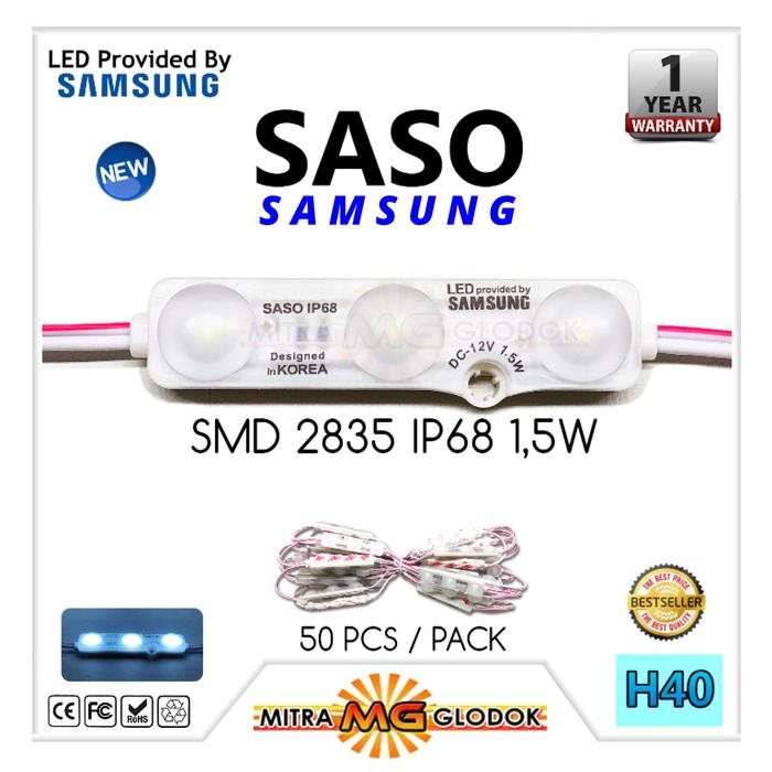 Jual LED MODULE SASO SAMSUNG 3 MATA SMD 2835 1,5W PUTIH DOVE DOFF - H40 - Jakarta Selatan ...