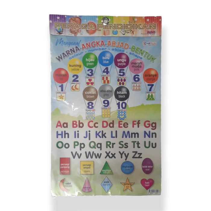 Jual POSTER, MENGENAL-WARNA-ANGKA-ABJAD-BENTUK - Kota Bandung - PULAU ...