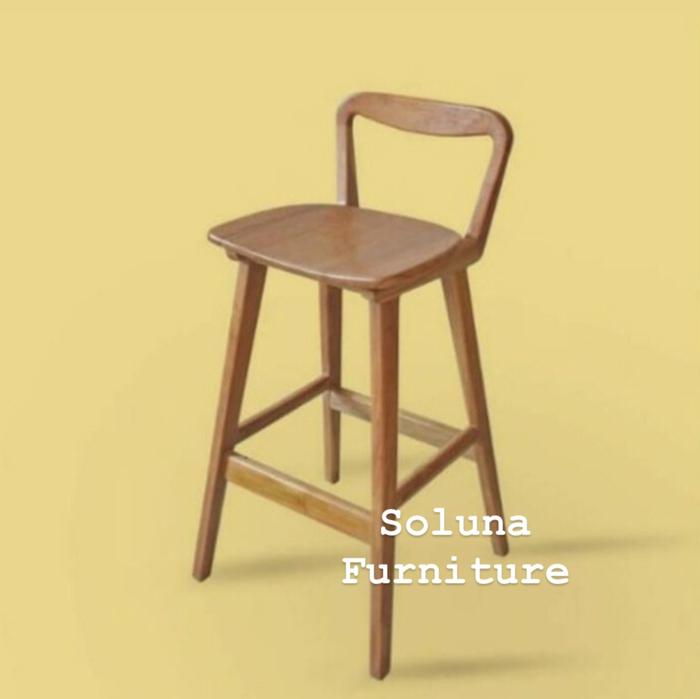 Jual Kursi bar tool kayu jati, kursi bar jati elegan, kursi bar ...