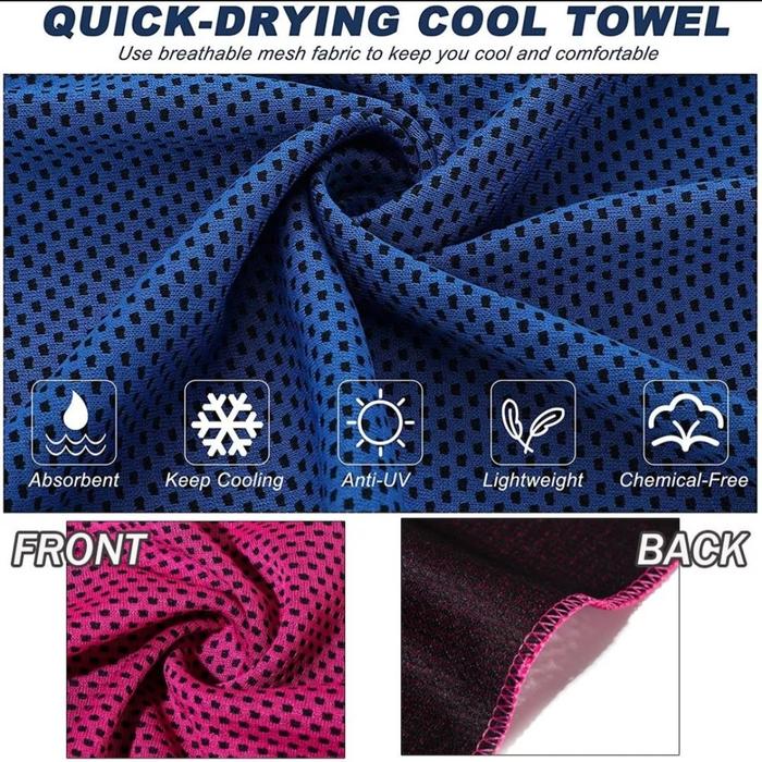 Jual Handuk Dingin Bahan Mikrofiber Untuk Golf Warna Biru - Rose Red Di ...