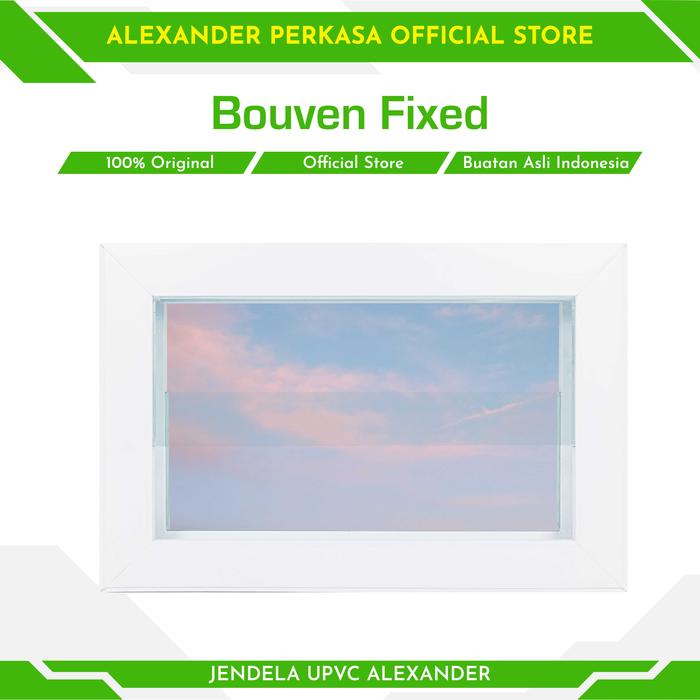 Jual JENDELA UPVC ALEXANDER BOUVEN FIXED WINDOW KACA SELIP 60X40 CM ...