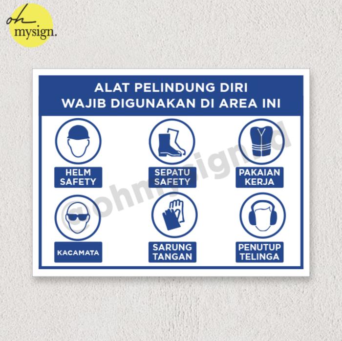 Jual Sign Board Akrilik Rambu APD Pelindung Diri | Acrylic Signage ...