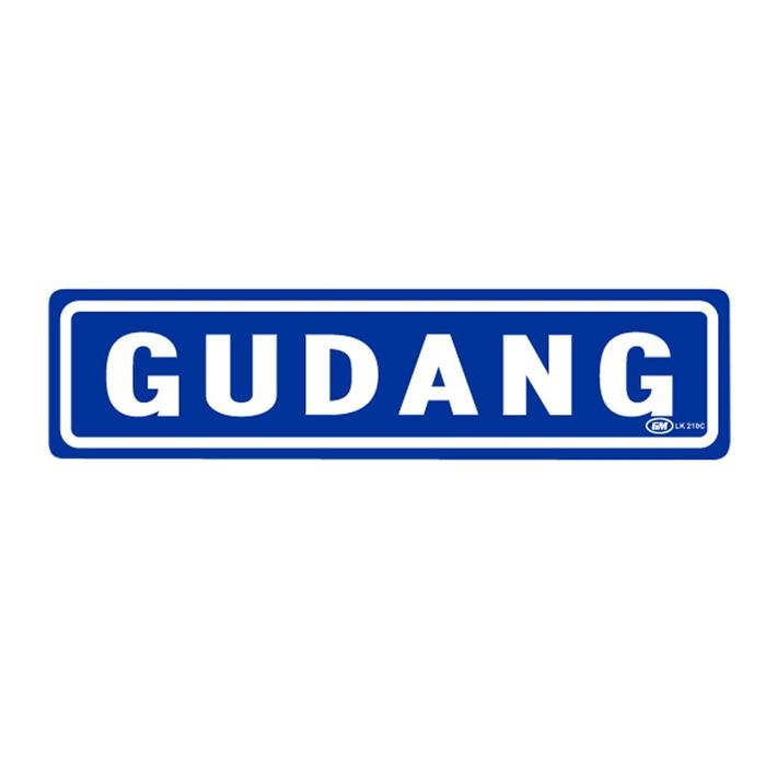 Jual Papan Tanda / Sign Board / Label Acrylic GUDANG LK 210 C - Kota ...