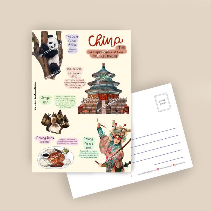 Jual (writeswithirin) Kartu Pos/ Postcard/ Poskad Summary of The Nation ...