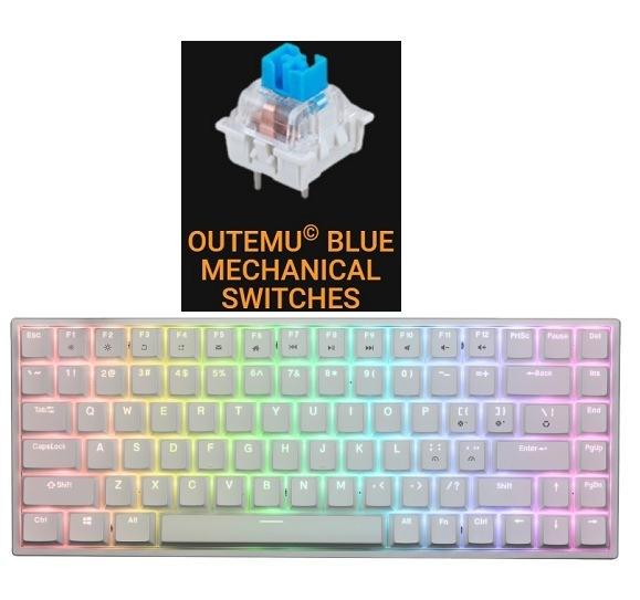 Jual Keyboard Meca Gaming RGB Digital alliance MECA 8X - White, Switch ...