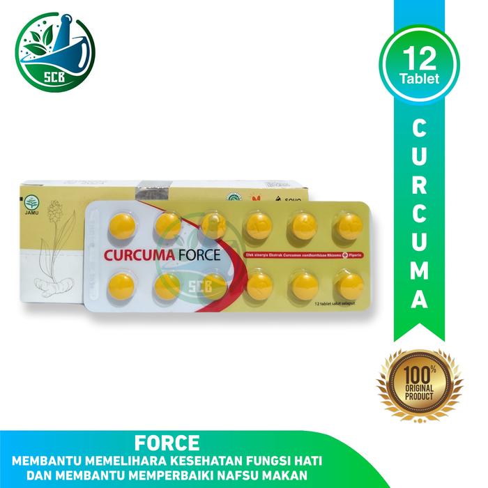 Jual Curcuma FORCE ISI 12 Kesehatan Fungsi Hati Multivitamin - Perstrip ...