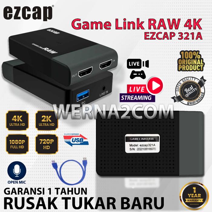Jual EZCAP 321A GAMELINK RAW 4K USB 3.0 HDMI VIDEO CAPTURE - Jakarta Pusat - Werna-Werna ...