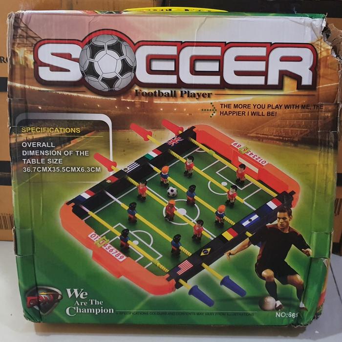 Jual mini table soccer player mini football player mini soccer tabletop ...
