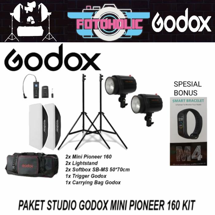 Jual PAKET STUDIO MINI GODOX PIONEER 160 KIT/GODOX PIONEER 160 KIT ...