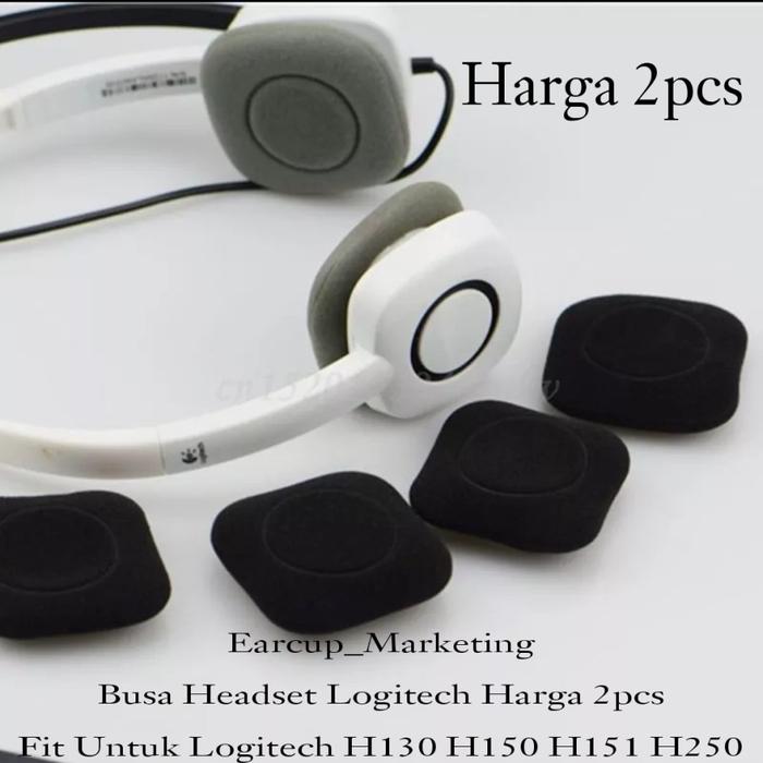 Jual Foam Earpad Busa Headset Logitech H150 H151 H130 H250 Headphone ...
