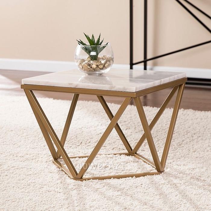 Jual meja samping marmer side Table meja sudut marmer asli - Kab ...