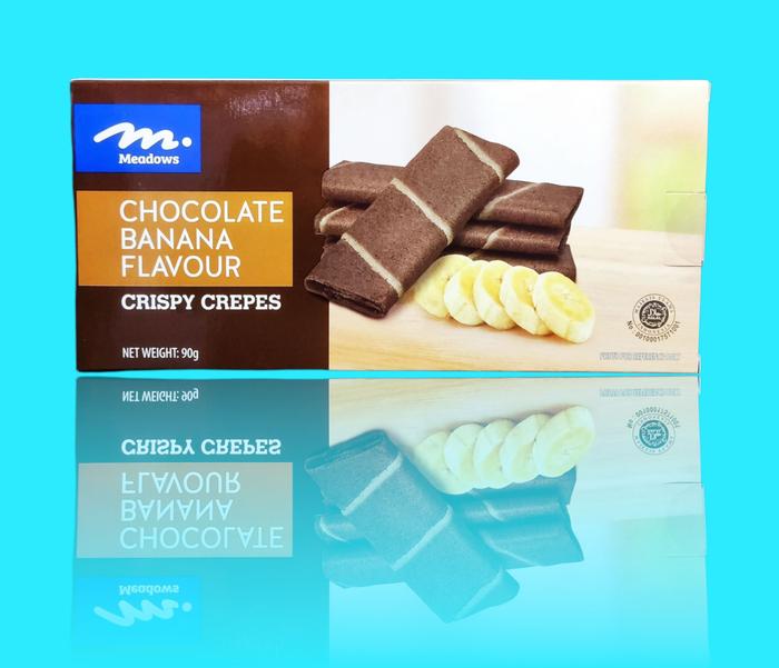 Promo Wafer Crispy Crepes Meadows Rasa Cokelat Pisang 90 Gram - Jakarta ...