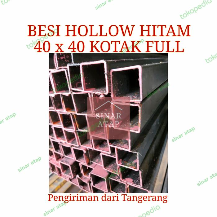 Jual BESI HOLLOW HITAM 40x40 KOTAK FULL TB 2MM PANJANG 6 M - Kota ...
