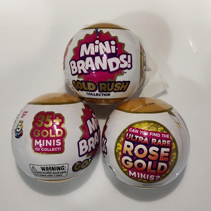 Jual zuru 5 surprise mini brands Gold Rush collection limited edition ...