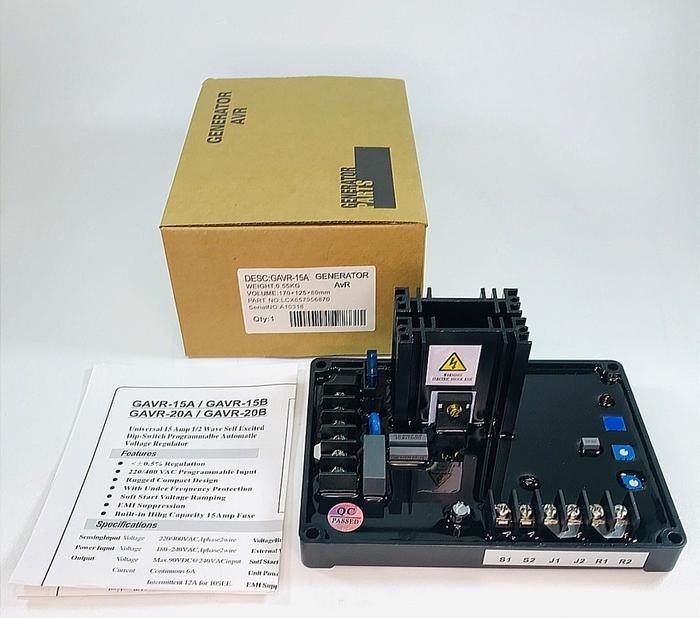 Jual AVR UNIVERSAL AVR GENERATOR AVR GENSET GAVR15A / GAVR-15A BLACK ...