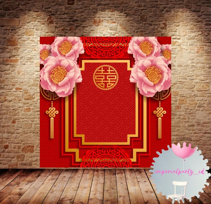 Jual Custom Backdrop Banner Spanduk Lamaran Sangjit Tunangan Shuangxi 4 ...