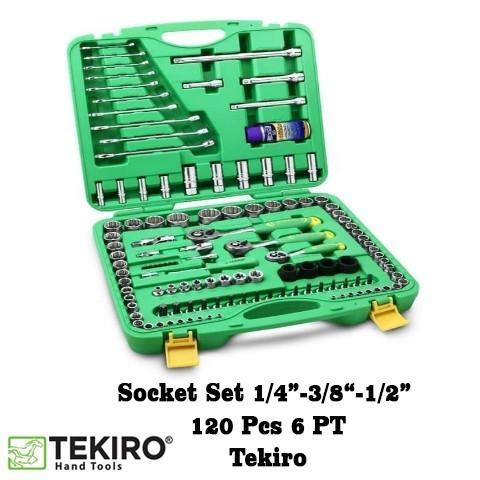 Jual TEKIRO KUNCI SOCK HAND SOCKET SET 1/2 1/4 3/8 INCH 120 PCS 6 PT PVC - Kota Surabaya - Lucky ...