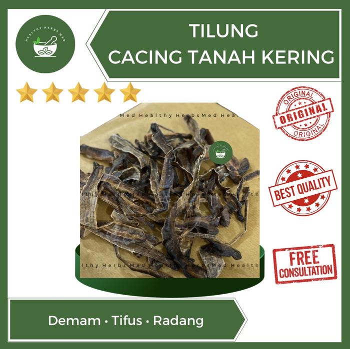 Jual Di Long Tilung Cacing Tanah Kering Obat Tipes Demam Tifus 35 Gram ...
