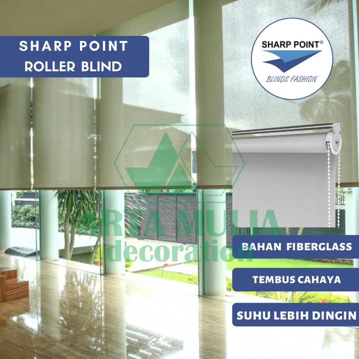 Jual Roller Blind Solar Screen Indoor Sharp Point SP500 Bahan ...