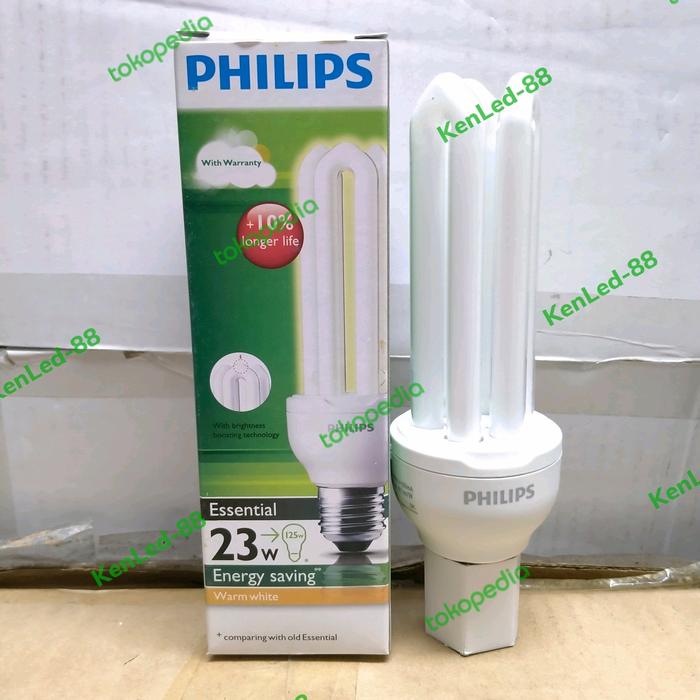Jual Lampu PHILIPS ESSENTIAL 23W 23Watt Bohlam Philips Essensial E27 ...