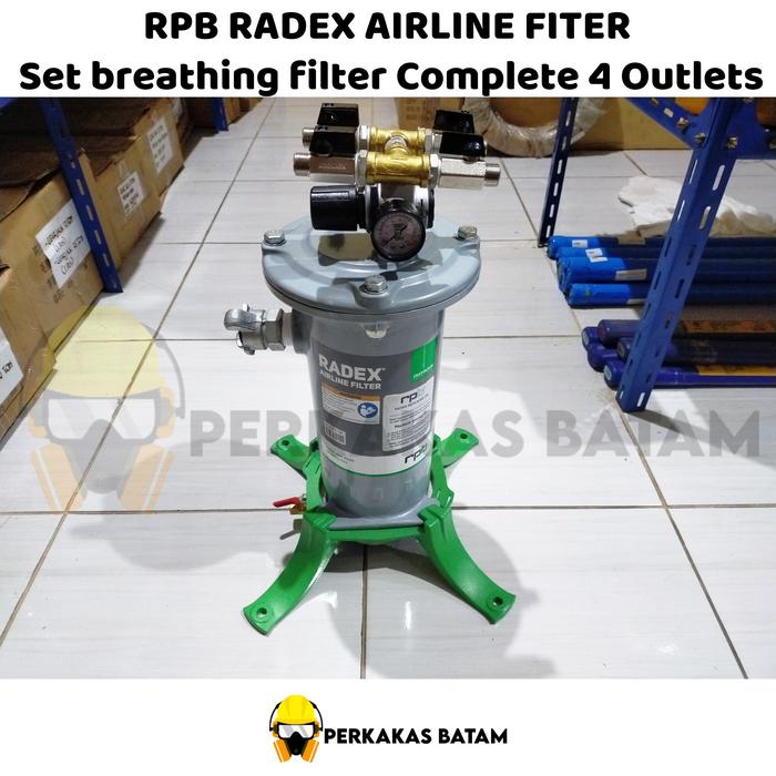 Jual RPB RADEX AIRLINE FILTER Set Breathing COMPLETE 4 OUTLETS robust ...