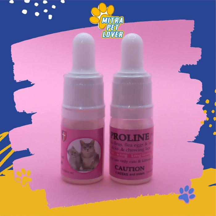 Jual OBAT KUTU KUCING - PROLINE CAT 2,5 ML - BASMI TELUR LARVA CAPLAK ...