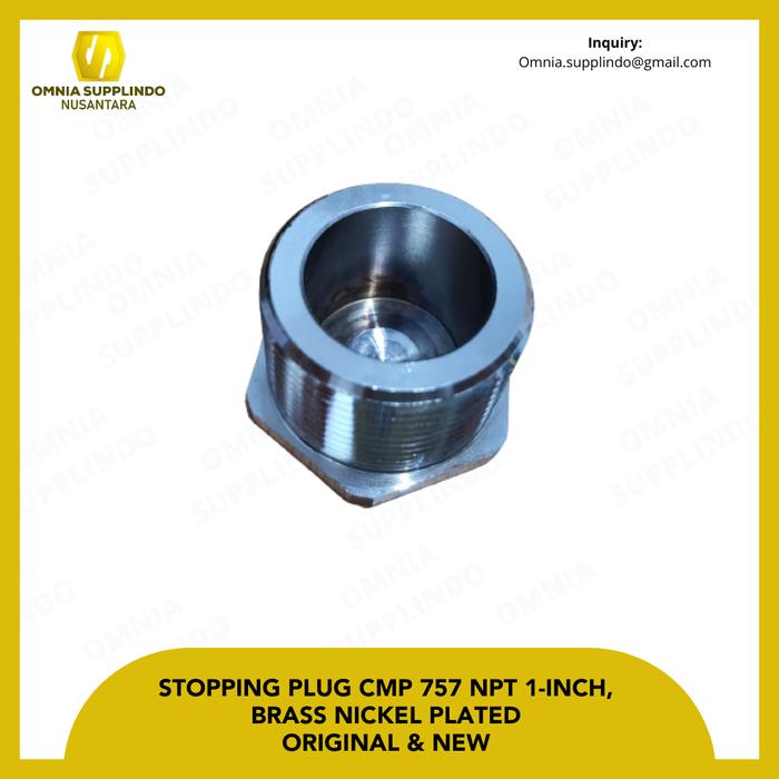 Jual Stopping Plug Explosion CMP 757 1" NPT Brass Nickel Plated (BNP ...