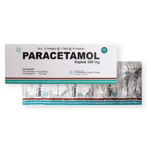 Jual PARACETAMOL 500 MG 10 TABLET GENERIK PENURUN DEMAM DAN NYERI ...