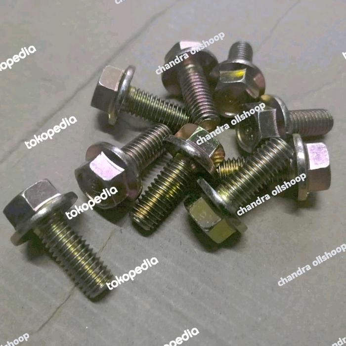 Jual FLANGE BOLT M6X15/ BAUT TOPI / BAUT FLANGE - Kota Bekasi - chandra ...