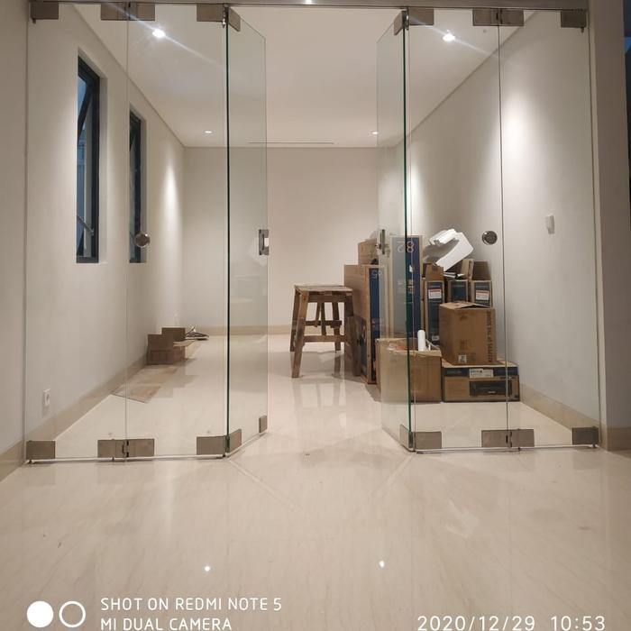 Jual pintu kaca lipat frameless, tempered 12mm - Kab. Tangerang - Kaca ...