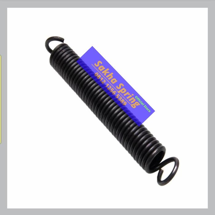 Jual Per tarik pegas baja kawat 2,5mm od 25mm panjang total 200mm ...