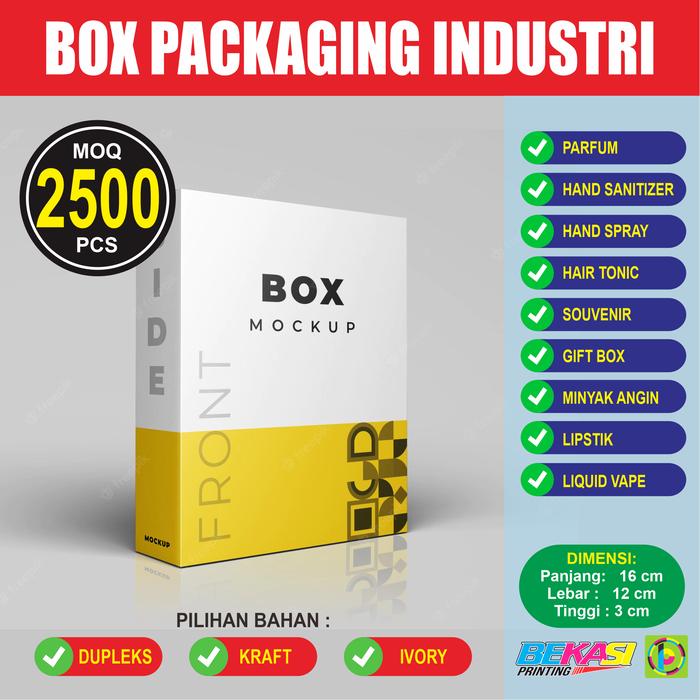 Jual 16x12x3 cm Box Packaging Kemasan Makanan Beku Frozen Food Industri ...