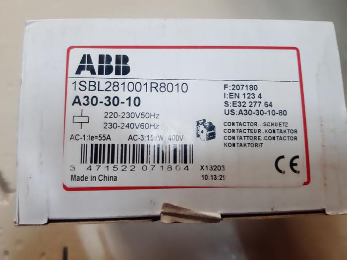 Jual Contactor ABB - A30-30-10 220-230V 50Hz / 230-240V 60Hz - Jakarta ...