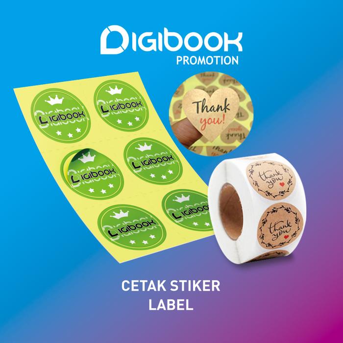 Jual Stiker Label Makanan Custom Bahan Vynil Print & cut - Ready ...