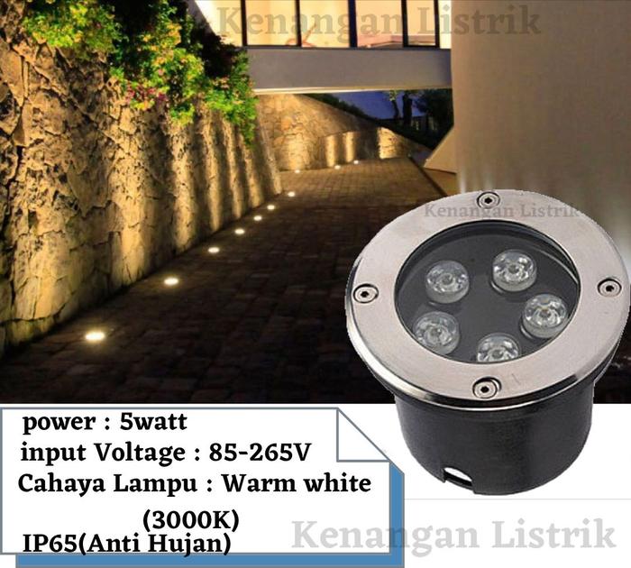 Jual Lampu lantai/ Lampu dinding/ Lampu tanam LED 5W underground light ...