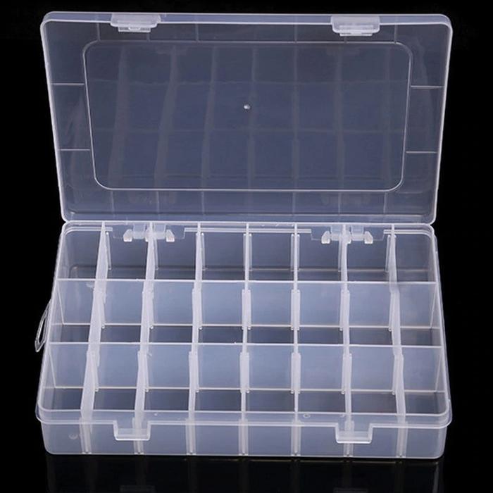 Jual Box Partisi Komponen Organizer 24 slot 19cm Kotak Penyimpanan ...