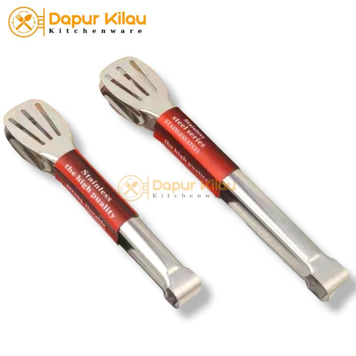 Jual Capitan Makanan Jepitan Roti Kue Gorengan Salad Stainless model ...